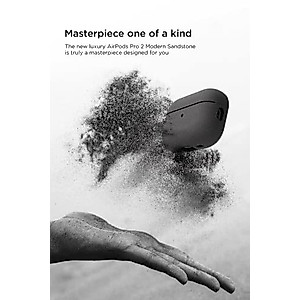 VRS Design Modern Airpods Pro Case for Apple Airpods Pro 2nd Generation (2022) (Sand Stone) [US Patent Registered]