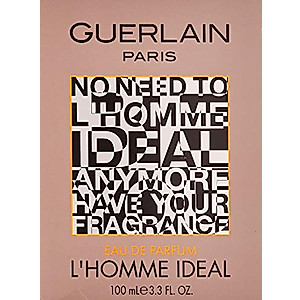 Guerlain L'Homme Ideal Eau De Parfum Spray For Men, 3.3 Ounce