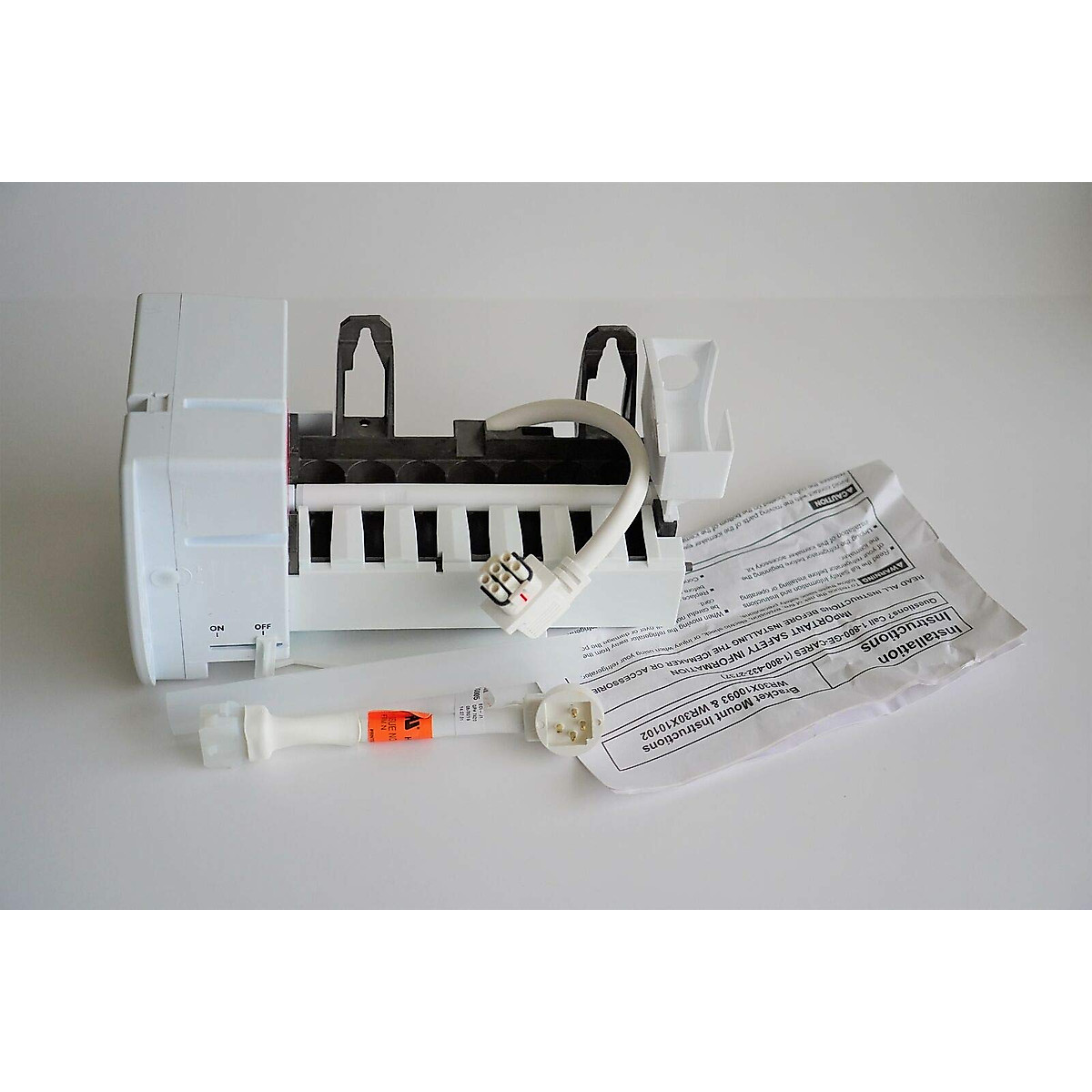 Refrigerator Icemaker Assembly Compatible for GE WR30X30972 (WR30X10093) WR30X10044 WR50X55 Ice Maker 115V/60Hz