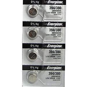 4 Pcs Energizer 394-380TS BUTTON CELL BATTERIES 394 OX
