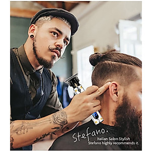 You future Professional Cordless Hair Trimmer,T-Blade Hair Clippers for Men,Zero Gapped Trimmers Line Up Detailer Trimmer Edgers T10 0