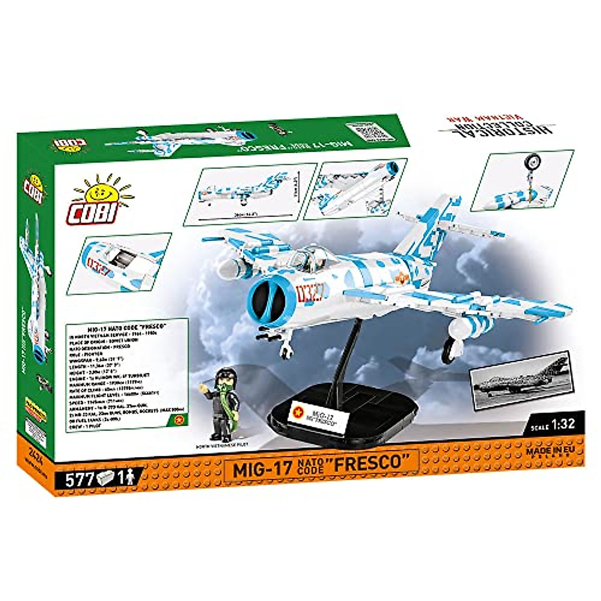 COBI Historical Collection Vietnam War MIG-17 NATO Code Fresco (2424)