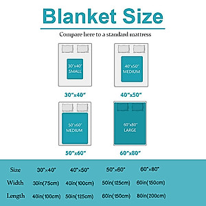 Custom Christmas Santa Blanket for Kids Boys Girls, Personalized Soft Cozy Flannel/Sherpa Xmas Throw Blanket with Name, Gifts for Christmas Holiday