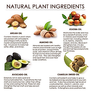 DOUNGURI Sulfate Free Activated Charcoal Hair Shampoo and Conditioner for Clarifying, Detoxification and Volumizing 16oz – Organic Ingredients: Argan (Moroccan), Avocado (Shampoo and Conditioner)