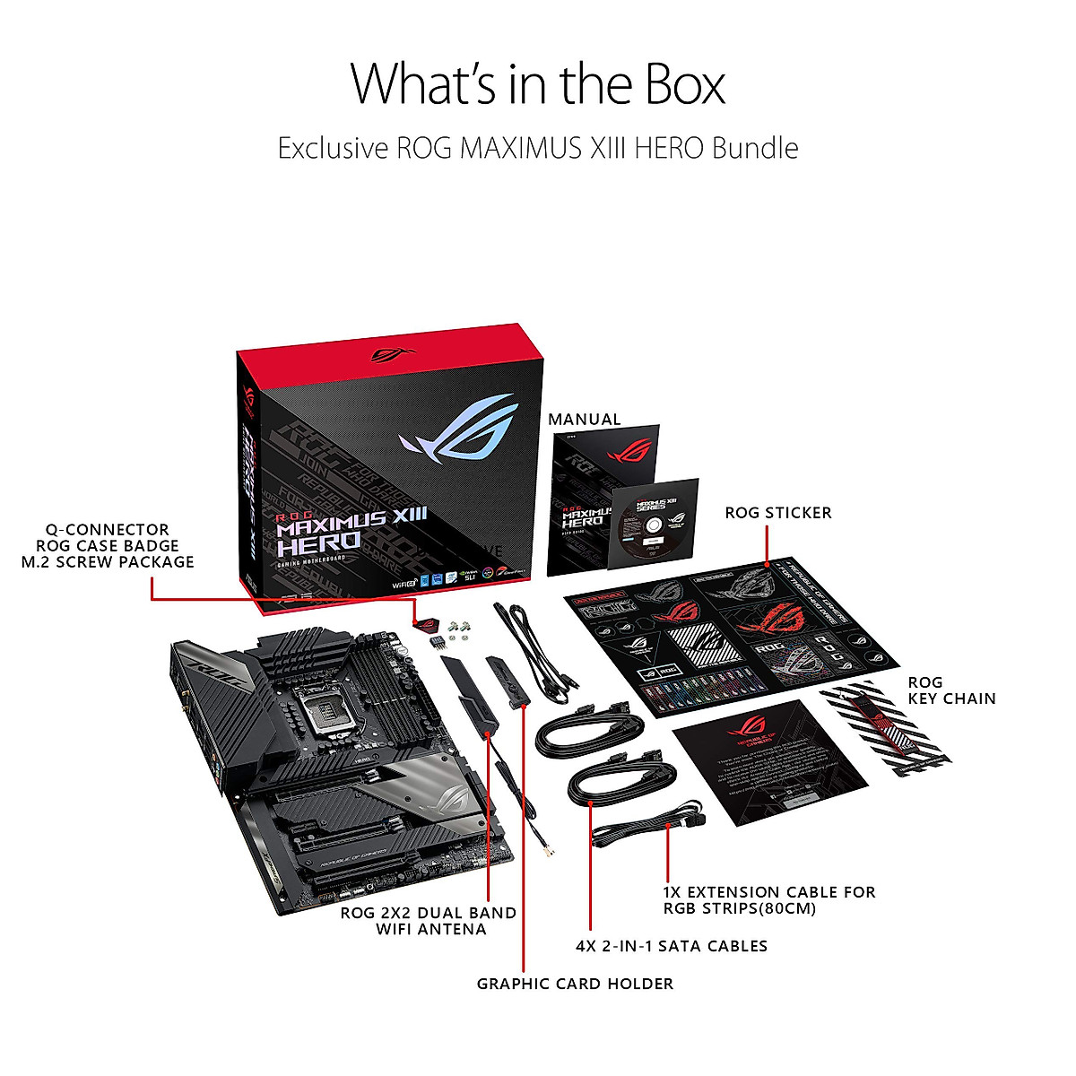 ROG Maximus XIII Hero (WiFi 6E) Z590 LGA 1200(Intel®11th/10th Gen) ATX gaming motherboard (PCIe 4.0, 14+2 power stages, DDR4 5333+, Dual 2.5Gb LAN,Thunderbolt 4 onboard, 4X M.2/NVMe SSD, Aura RGB)
