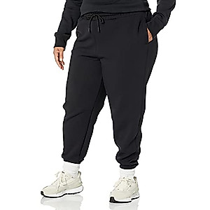 Amazon Essentials Women's Active Sweat Jogger (Available in Plus Size), Black, Medium