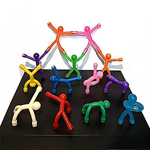 Refrigerator Magnets, 10pcs Mini Man Flexible Fridge Magnets, Cute Rubber Magnet Magnetic for Adults Office Fun Decorative Decoration (10)