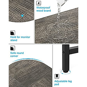 Teraves 64.84" Modern L Shaped Desk with Shelves and 69 inch Reversible L Shaped Corner Gaming Desk with Storage Shelves