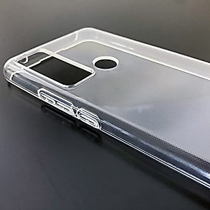 Ytaland for TCL 30XL Case, with 2 x Tempered Glass Screen Protector. Crystal Clear Silicone Shockproof TPU Bumper Protective Phone Case Cover