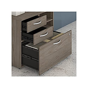 Bush Business Furniture Hybrid Office-Furniture, Black Walnut
