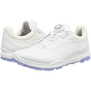 ECCO Women's Biom Hybrid 3 BOA Hydromax Water Resistant Golf Shoe, White, 8-8.5