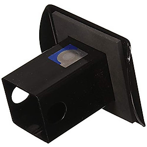 AMG University of Alabama Metal Emblem (Chrome with Crimson Trim) on Black Metal Hitch Cover