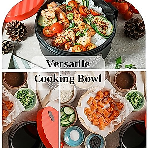 AI LOVE PEACE Microwave Ramen Bowl Noodle Bowls With Lid Speedy Ramen Cooker In Minutes BPA Free and Dishwasher Safe For Office College Dorm Room Instant Cooking with Holder,Holiday gifts.