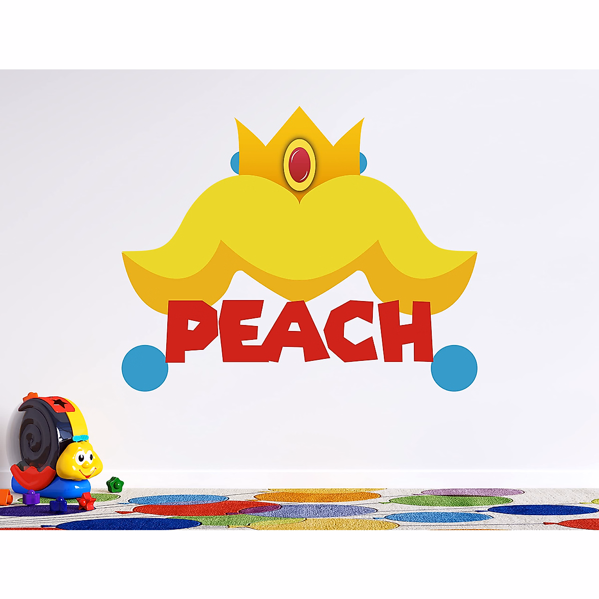 Kyle Cornhole Princess Nursery Wall Decal - Name Letters for Wall Decor - Personalized Name Stickers - Custom Vinyl Lettering - Baby Name Decals for Girls KA1505, Green