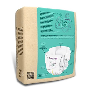 Bambo Nature Overnight Baby Diapers (Sizes 3 TO 6), Size 6, 80 Count