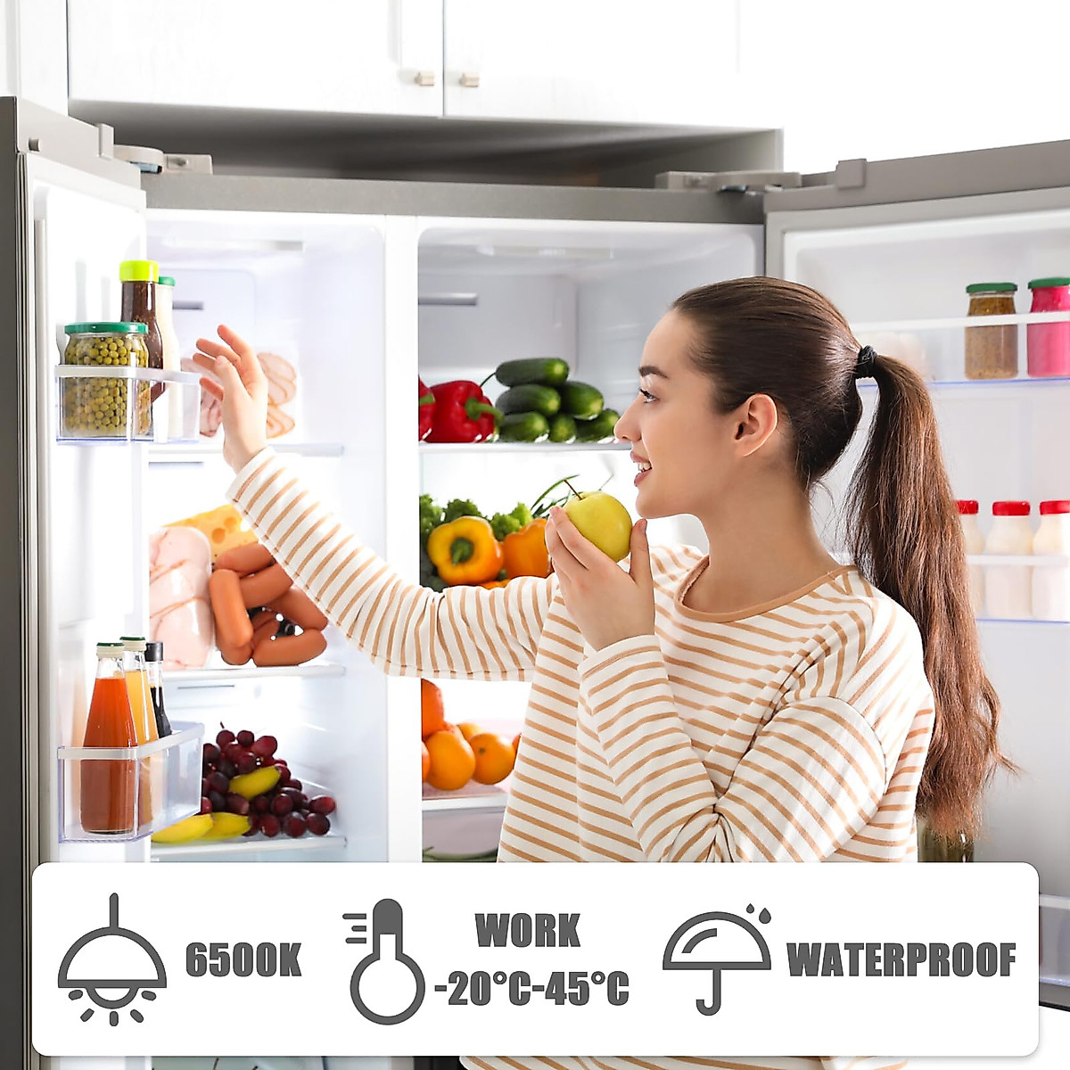 WR55X11132 Led Light Replace 3033142 PS4704284 WR55X25754 WR55X26486 for GE Refrigerator Light Bulb 1Pack