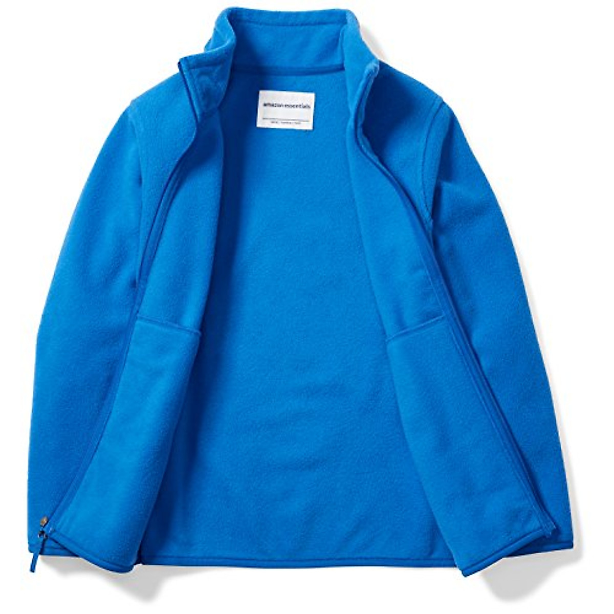 Amazon Essentials Boys' Polar Fleece Full-Zip Mock Jacket - Discontinued Colors, Blue, XX-Large