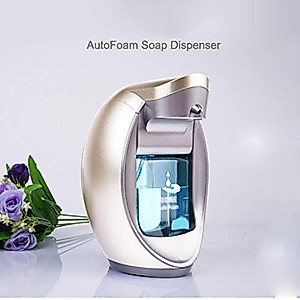 TGRTY Soap Dispenser Liquid Dispenser Smart Foam Liquid Distributor Automatic Foam Dispenser Induction Washing Foam Dispenser Bottle Lotion Dispenser (Color : Yellow)