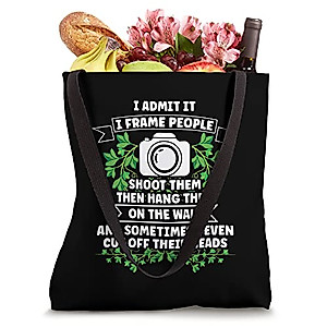 I Shoot People Photography Photographer Funny Photo Camera Tote Bag