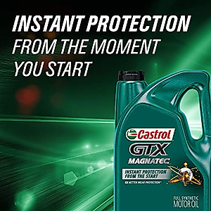 Castrol GTX MAGNATEC 5W-30 Full Synthetic Motor Oil - 5 Quart, (Pack of 3)