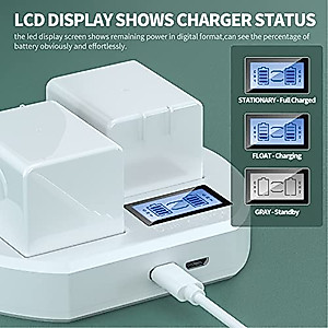 Arlo Pro Battery TAKEN 2-Pack 2440mAh Arlo Batteries with LCD Dual Arlo Battery Charger Camera Rechargeable Battery for Arlo Pro and Pro 2（NOT Compatible with Arlo Ultra 2, Arlo Pro 3）