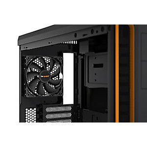 be quiet! Pure Base 600 | ATX Midi Tower PC Case | 2 Pre-Installed Fans | Tempered Glass Window | Orange | BGW20
