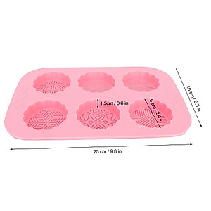 2Pcs Cookie Silicone Mold, Round Moon Cake Mold Cookie Silicone Mold Snowskin Mooncake Mold Moon Cake Molder for Baking Cookie Stamps