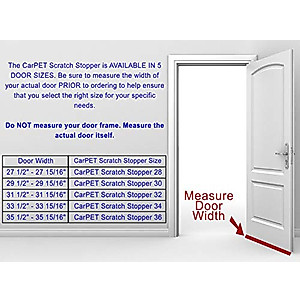 KittySmart Carpet Scratch Stopper Stop Cats from Scratching Carpet at Doorway Instantly, 5 Year Warranty, Ready for Immediate Use - Requires No Cutting, Modification, Hooks, Tape or Fasteners