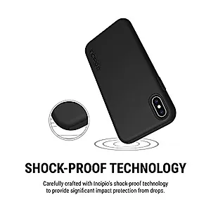 Incipio DualPro Case iPhone Xs (5.8") & iPhone X Case Hybrid Shock Absorbing Drop Protection - Black