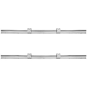 VEVOR Linear Rail Slide SBR20-800mm 2 PCS and 4 PCS SBR20UU Slide Blocks Linear Guide Rail and Bearings Kit for Automated Machines DIY Project CNC Router Machines