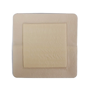 MED PRIDE Silicone Bordered Foam 6’’ x 6’’ Wound Dressing Pads- 10 Pack-Trauma Bandaging for Ulcers, Post Op Wounds, Injuries- Adhesive, Individually Wrapped-Sterile