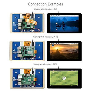 Waveshare 7inch Capacitive Touch Display, Compatible with Raspberry Pi 5/4B/3B/Zero/Zero W/Zero 2W/Pico/Pico W/Pico WH, 800×480, DSI Interface