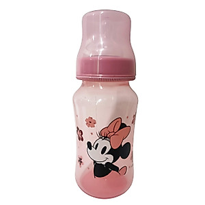 Cudlie Disney Baby Girl 11 oz Pack of 2 Baby Bottles, Minnie Mouse