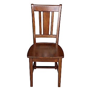 International Concepts San Remo Splat Back Chair, Espresso