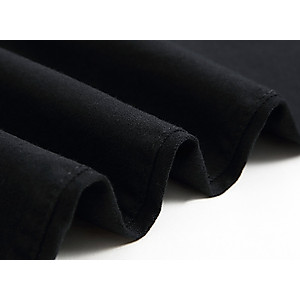 Men's Black Skinny Slim Fit Stretch Straight Leg Fashion Jeans Pants, 31W