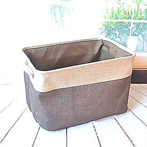 Forart Laundry Basket Storage Baskets Double Layers Storage Box Canvas Toy Organizer
