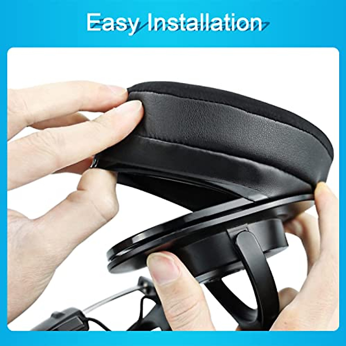 Upgraded M50X Earpads,Cooling Gel Replacement Earpad for Audio-Technica ATH M50X/M40X,HyperX Cloud/Alpha,SteelSeries Arctis,Sony MDR-1ABT/1RBT/1RNC/7506,Turtle Beach Stealth 420X/600 Headphone