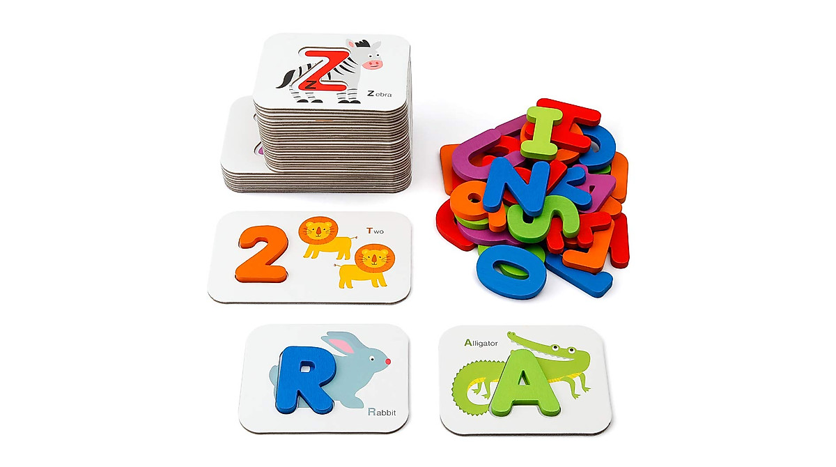 Coogam Alphabet and Number Flash Cards for Preschool Learning