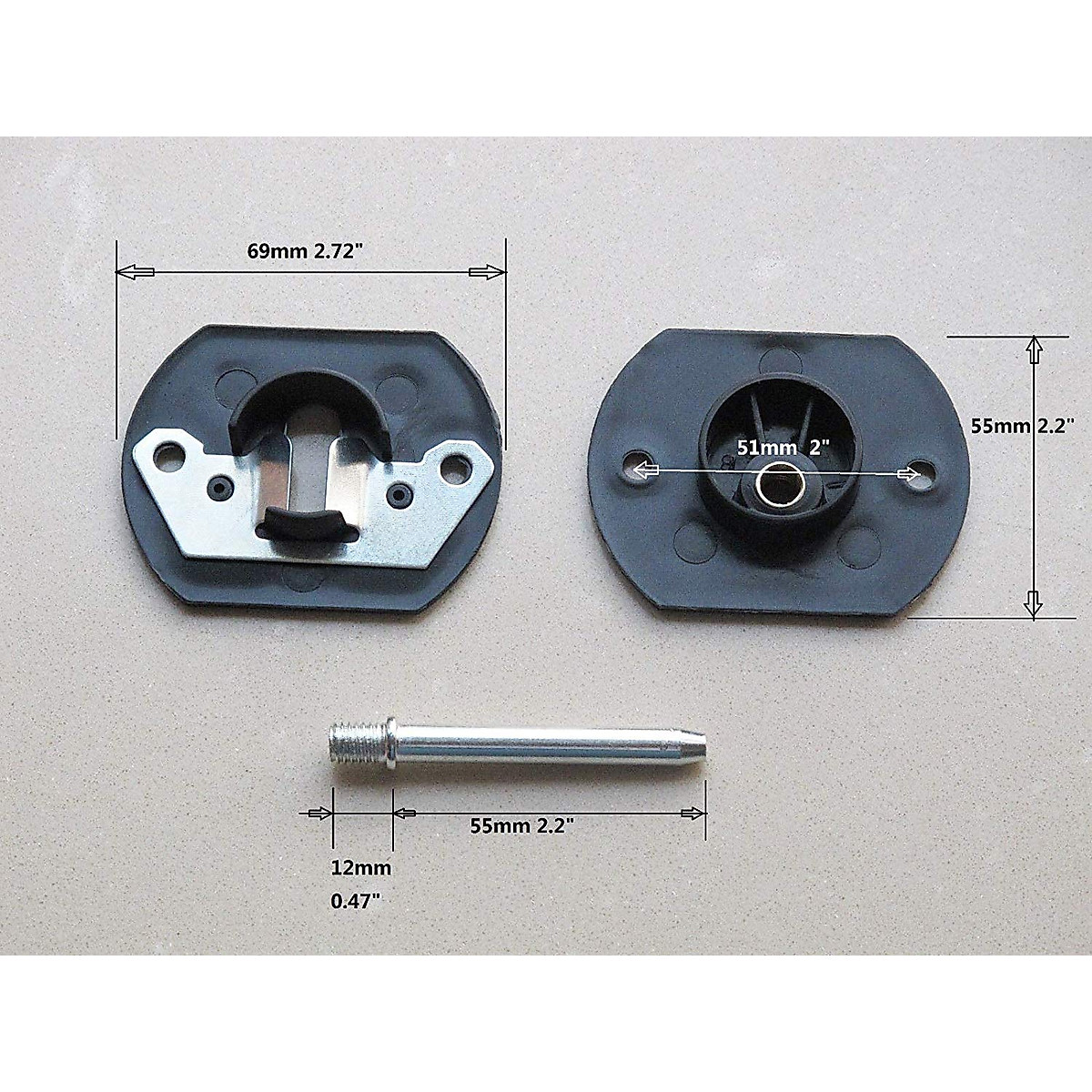 Pmsanzay Universal Sectional Sofa Couch Sectional Interlocking Bracket Furniture Connector Single Pin Style for Recliner/Sofa Furniture Suite Joint Connector, （Pack of 2）