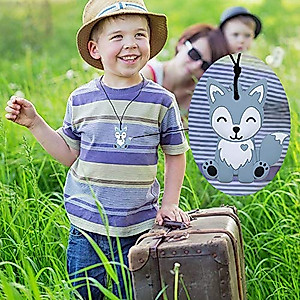 Sensory Chew Necklaces for Kids, Boys, and Girls - 2 Pack Fox Silicone Chewy Toys for Autism, ADHD, SPD, Chewy Oral Motor Chewing Toy for Adults