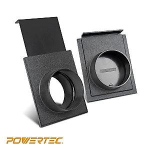 POWERTEC 70108-P6 4 Inch Blast Gate for Dust Collector, Dust Collection Fittings - 6PK