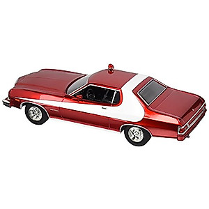 Greenlight Artisan Starsky & Hutch Ford Gran Torino Vehicle (1:18 Scale), Red Chrome