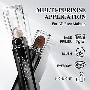 LUXAZA 6PCS Eyeshadow Stick Set, Shimmer And Metallic Cream Eyeshadow Pencil Crayon Makeup,Smudge-proof & Waterproof Eye Brightener Highlighter Stick Makeup Sets,Long Lasting Eye Pencil