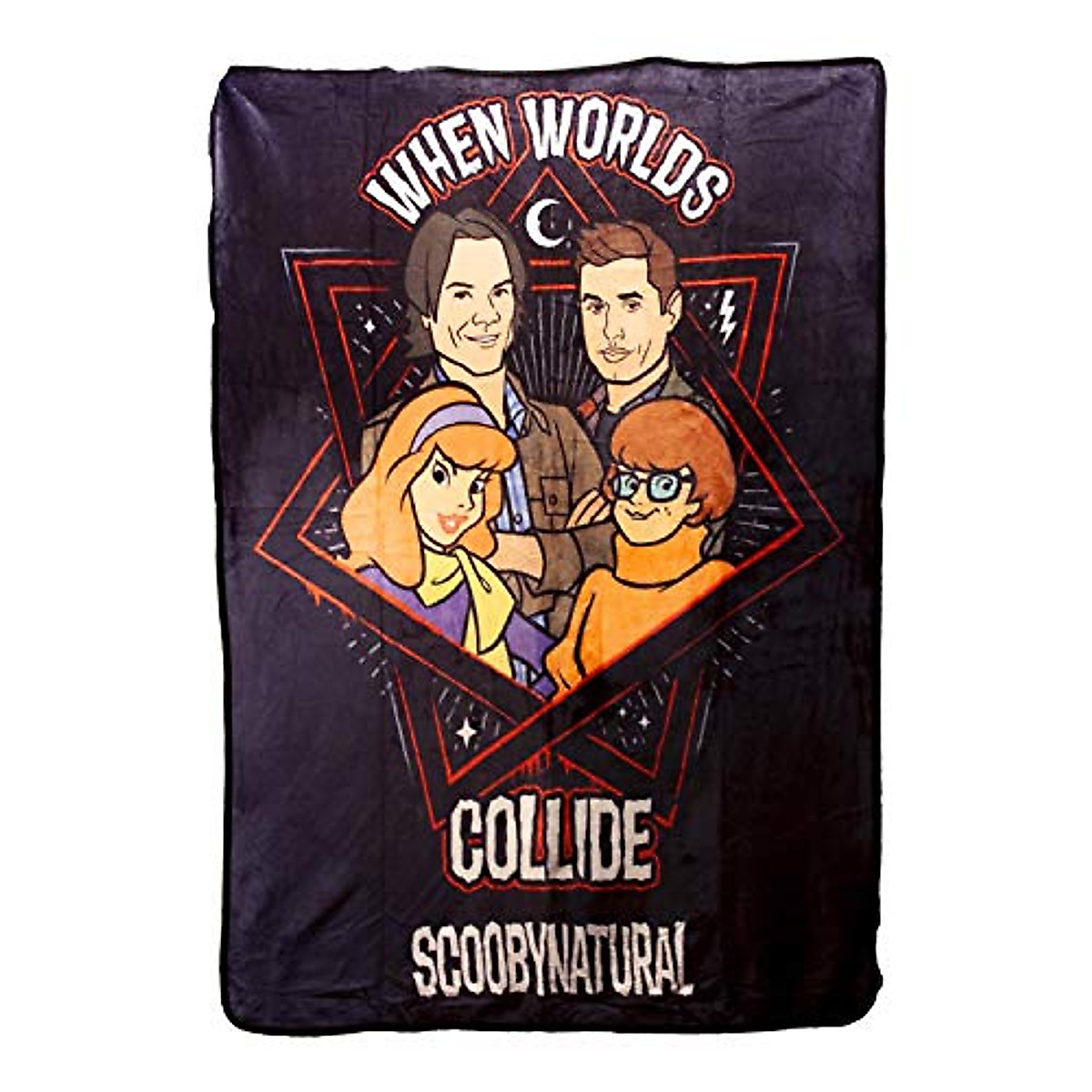 Supernatural Collectibles Scooby Multi-Character Fleece Blanket | 45" x 60”