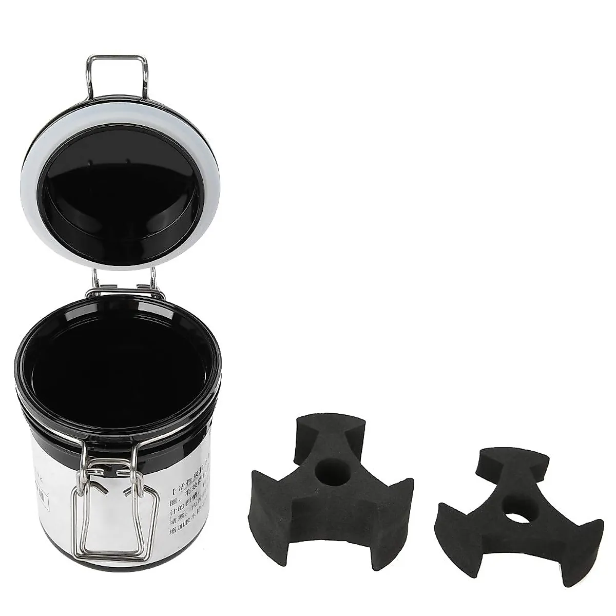 Eyelash Glue Storage Activated Carbon Sealed Storage Jar Leak Proof Container Cylinder Keep Dry and Fresh