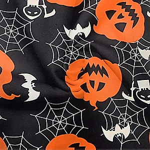 Halloween Dog Bandanas Pet Costumes - 6 Pack Triangle Scarf Adjustable Pet Bibs Kerchief Set Costume Accessories Decorations for Dogs Cats Pets Holiday Festivals Party (Large)