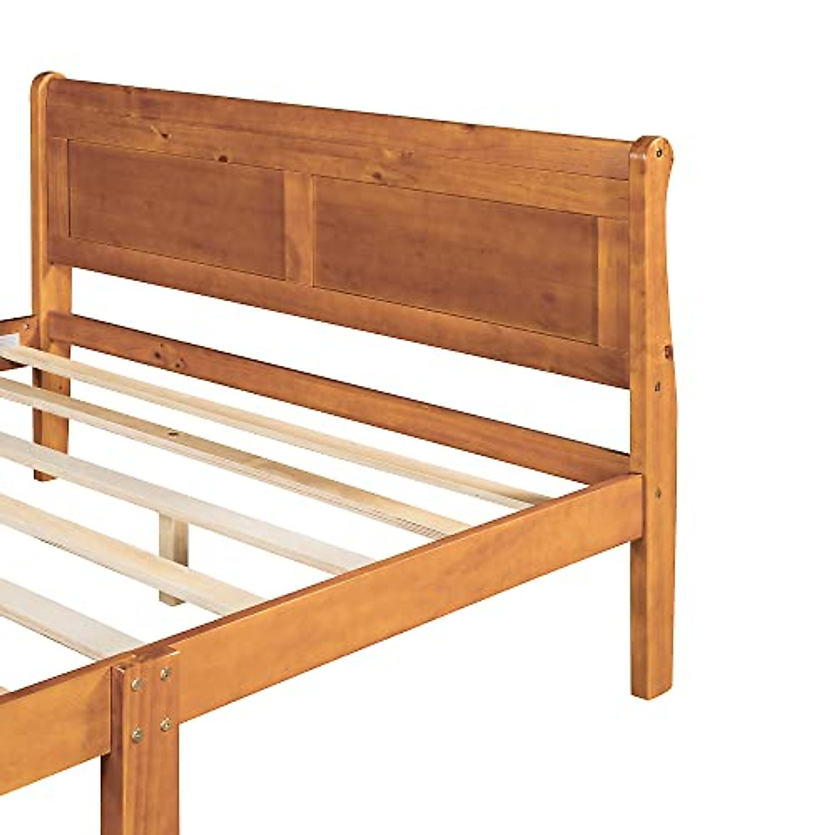 Harper & Bright Designs Full Bed Frame with Headboard and Footboard, Full Size Platform Bed, Wood Kids Full Size Bed Frame for Boys, Girls,No Box Spring Needed,Oak