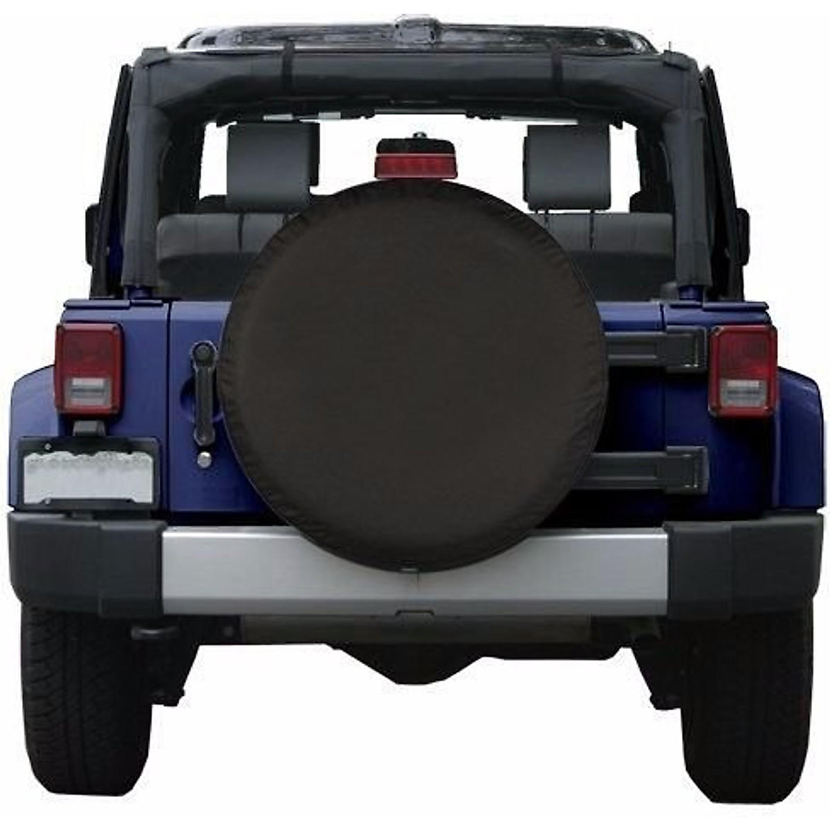 Moonet PVC Leather Spare Tire Wheel Cover for Car Truck SUV Camper Trailer Universal Fit RV JP FJ, R15 Black (for Overall Wheel Diameter 27-29 inch)