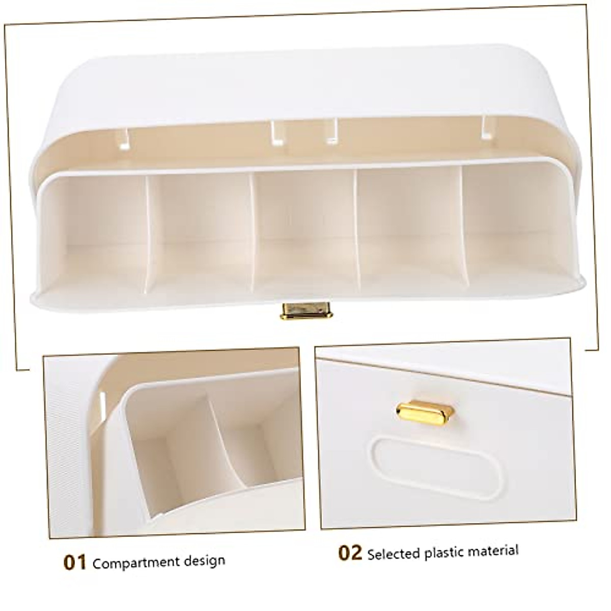 Alipis Socks Storage Box Storage Drawers Wall Mounted Drawers Baggie Organizer for Drawer College Apartment Essentials Underwear Storage Case Wall Organizer Box Jar Storage Container Pp