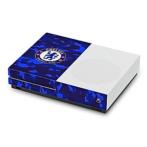 Head Case Designs Officially Licensed Chelsea Football Club Camouflage Mixed Logo Vinyl Sticker Gaming Skin Case Cover Compatible With Xbox One S Console
